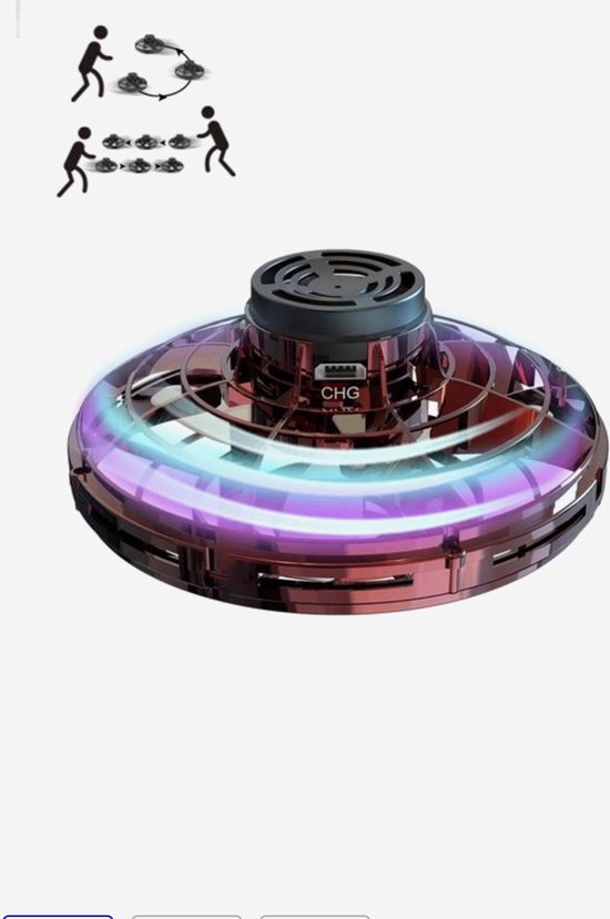 Fly Spinner Rood | Vliegende spinner |FLY NOVA Mini boemerang drone | | bol