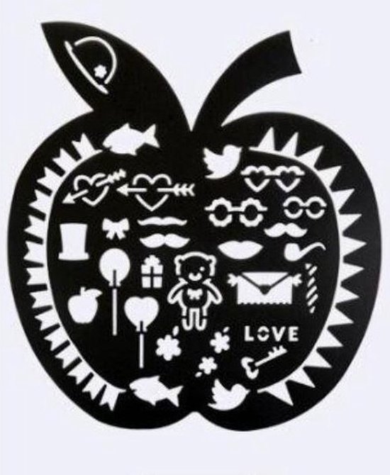 LeuksteWinkeltje sjabloon Appel Liefde Feest - tekensjabloon | bol