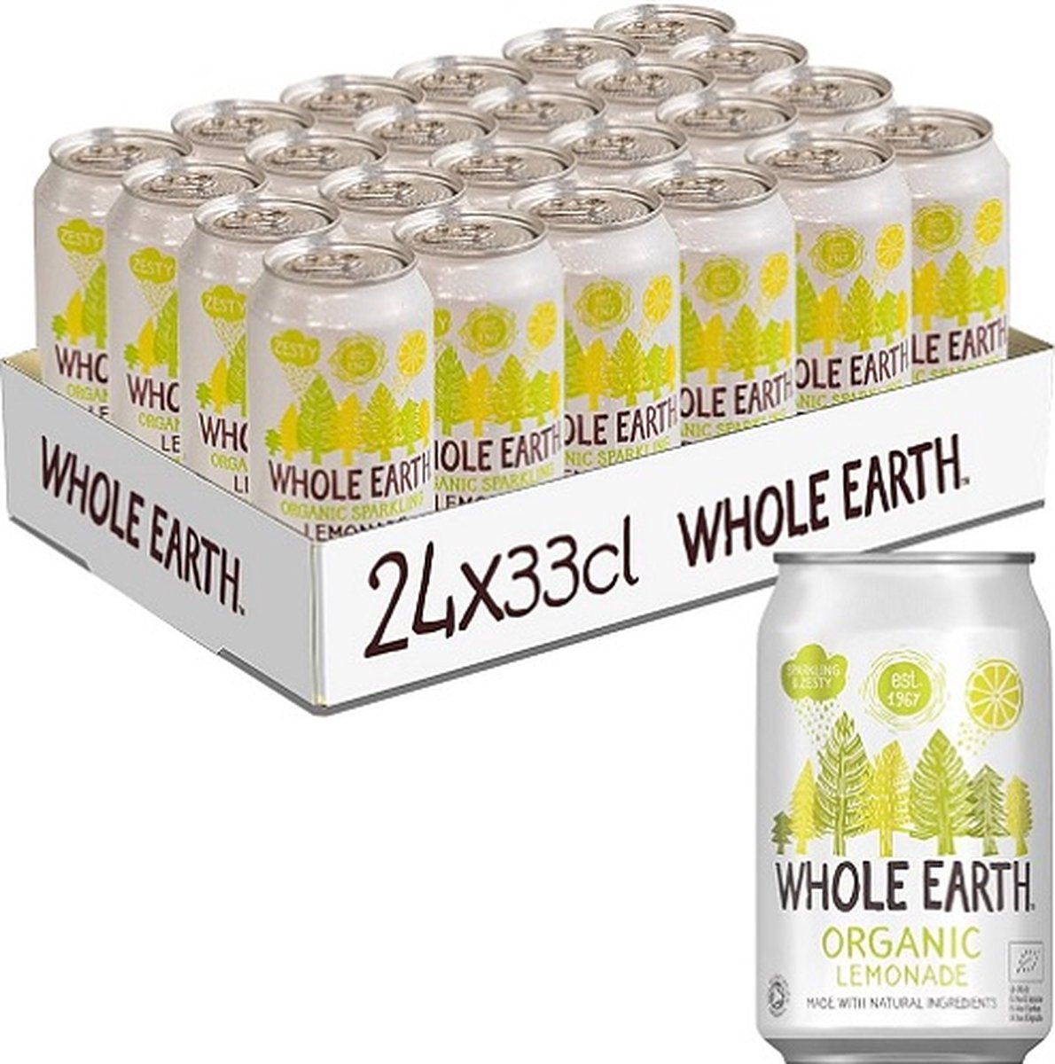 Whole Earth Lemonade bio 24 blikjes x 33 cl | bol