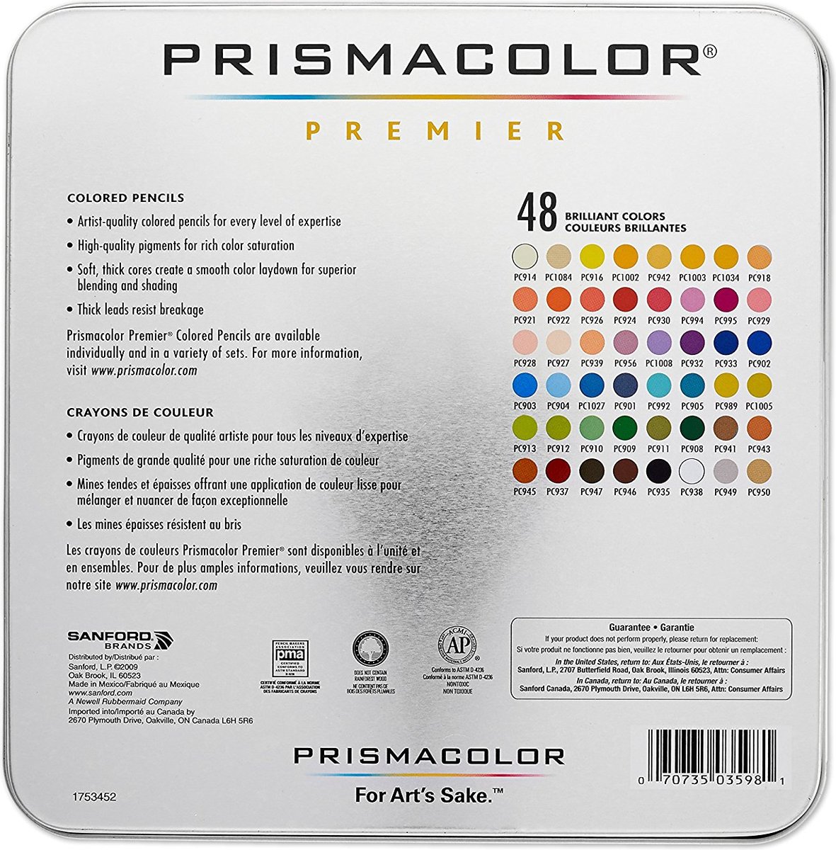 Prismacolor Premier 48 Colored Pencils Soft Core - Kleurpotloden | bol