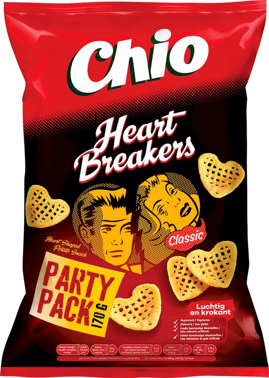 Chio Heartbreakers Classic Party Pack - 6 x 170 gram | bol