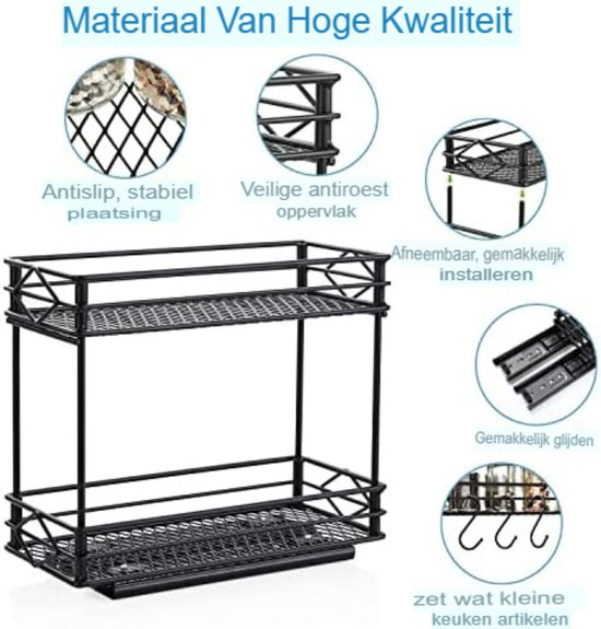 Kruidenrek Uitschuifbaar - Kruiden Lade | bol