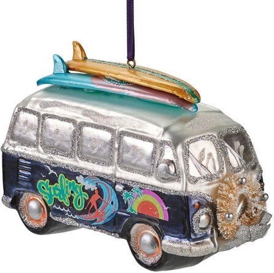 Gift Company - Kerstbal - Bus met surfplanken | bol