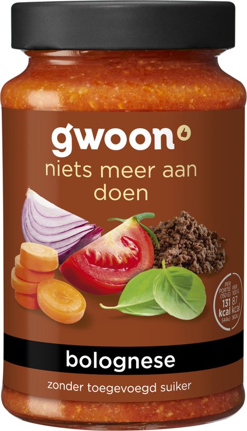 Gwoon - Pastasaus Bolognese - 480g | bol