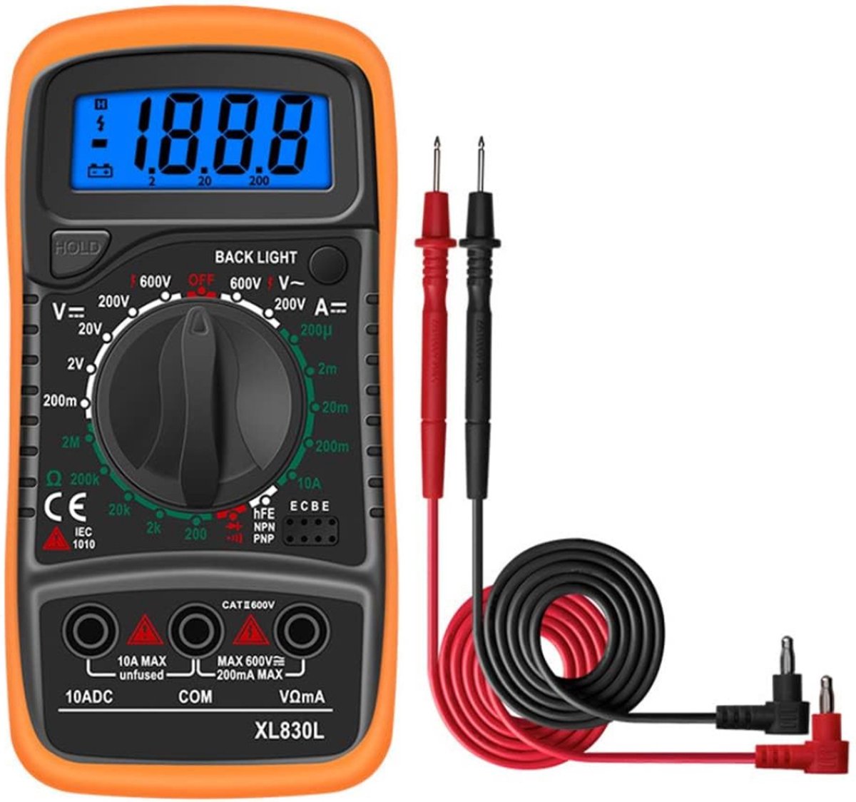 Draagbare multimeter - LCD-display - multimeter - multifunctioneel ...