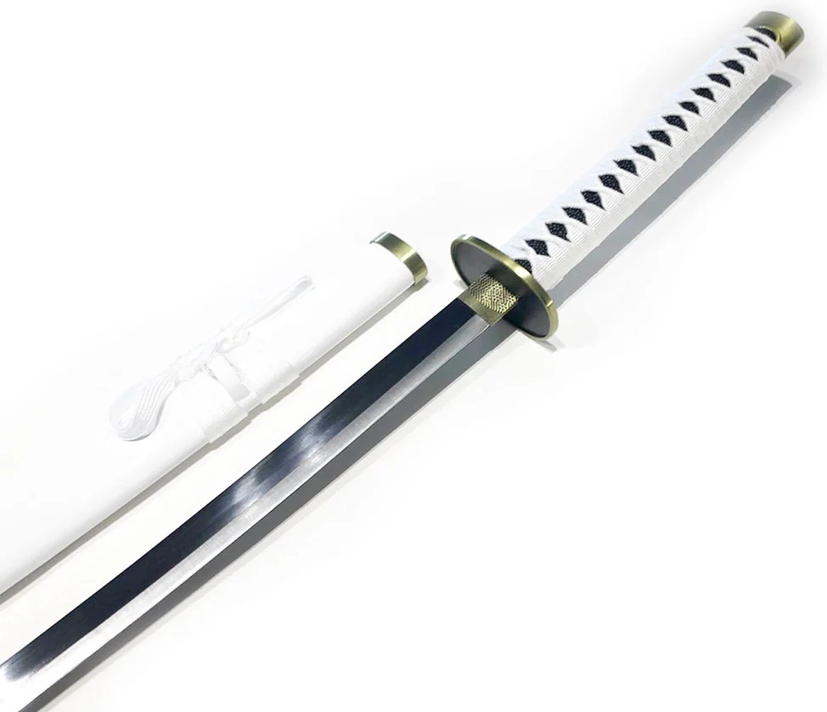 One Piece - Katana Roronoa Zoro - Wado Ichimonji - katana blanc - Épée ...