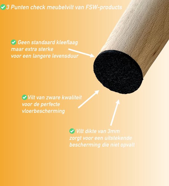 FSW-Products - Zelfklevende Vilt Grijs (Rol 1 Meter) - 3 cm breed ...