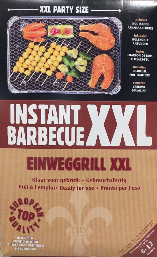Instant Barbecue XXL - 8 tot 12 personen - klaar voor gebruik | bol