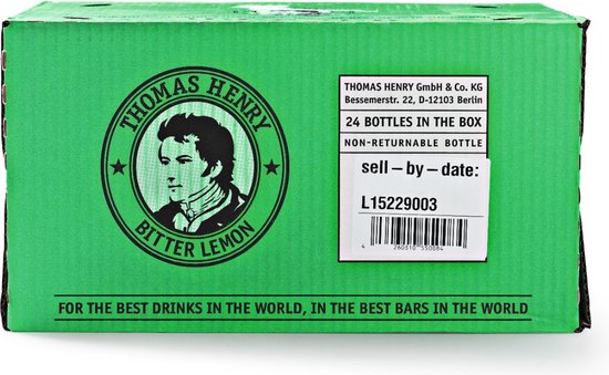Thomas Henry Bitter lemon 24 flesjes x 20 cl | bol