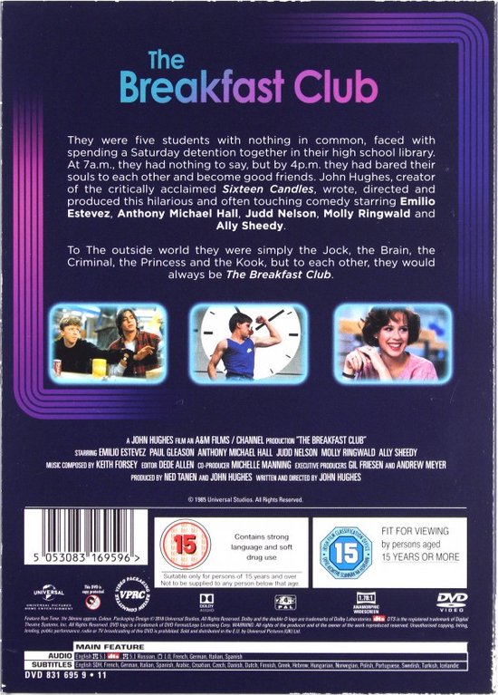 Breakfast Club (Dvd), Judd Nelson | Dvd's | bol