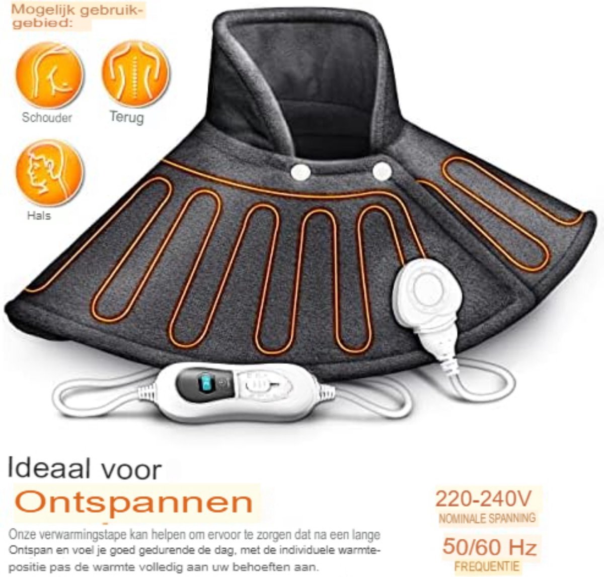 Warmtekussen oplaadbaar - Warmtekussen elektrisch - Warmtekussen nek en ...