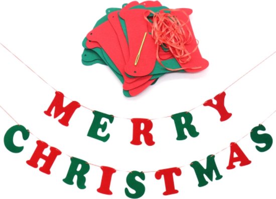 Kerst slinger - Merry Christmas slinger - Kerstversiering - circa 3 ...