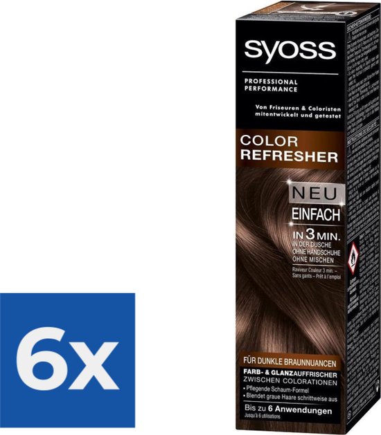 SYOSS KLEUR VERFRISSER IN BRUIN - Voordeelverpakking 6 stuks | bol