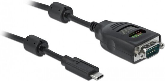 USB Type-C naar seriële DB9-adapter met 9 LED RS-232-tester | bol