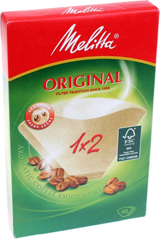 Melitta Original 1x2 40pcs - Filterzakjes | bol