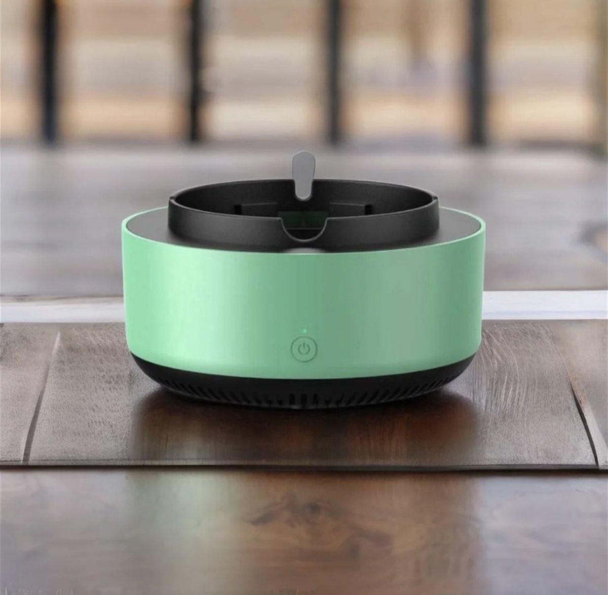 Ronde Asbak Met Luchtreiniger - Asbak Met Afzuiging - Rookloze Asbak ...