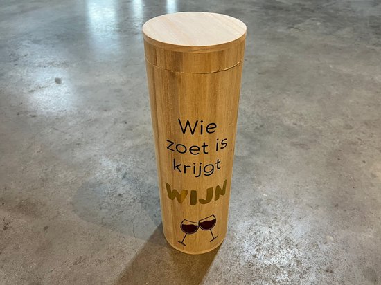 Wijnkoker - Sinterklaas surprise - geschenk doos - wijn kist - 1-vaks ...