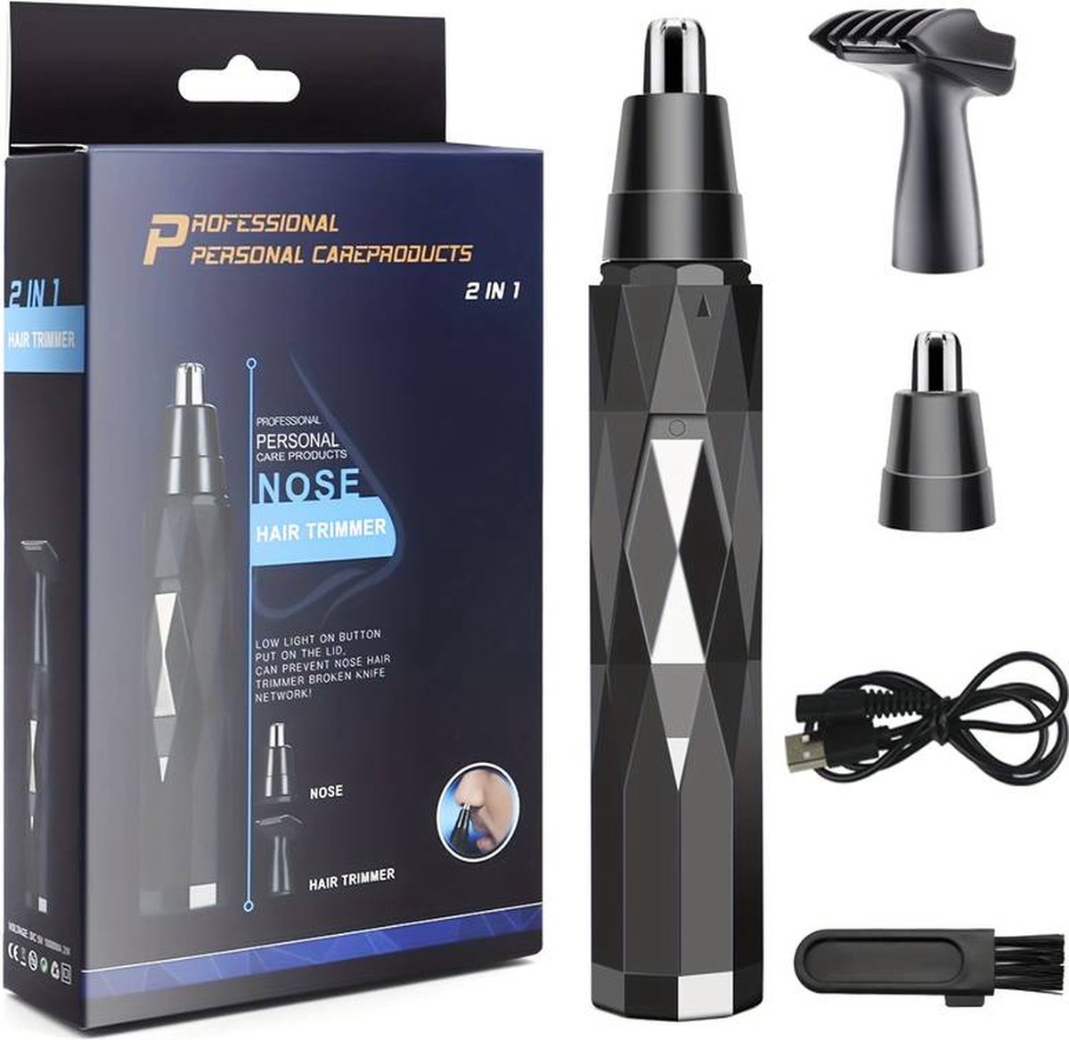 CleanCut Neushaartrimmer - Neus Oor Haar - 2 IN 1 - USB Oplaadbaar ...