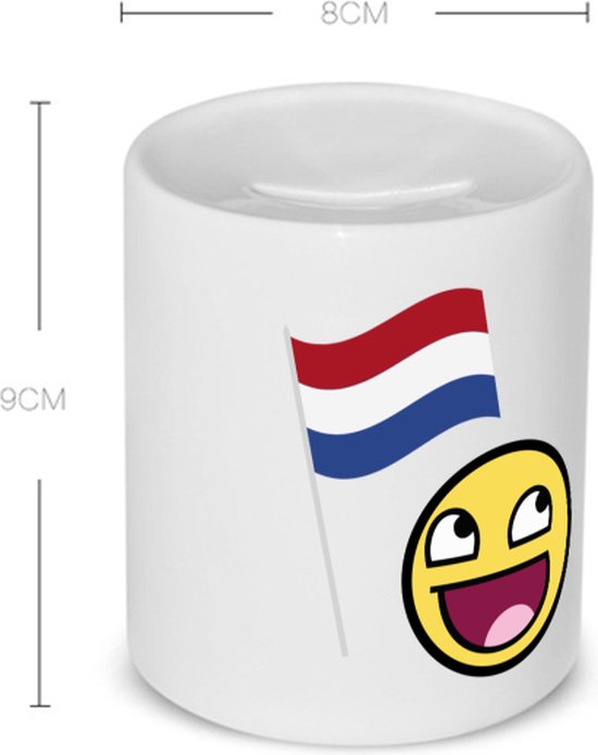 Akyol - nederlandse vlag smiley Spaarpot - Nederland - nederlanders ...