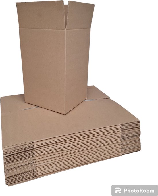 Verzenddoos karton 27cm x 22cm x 40 cm - 25 stuks FEFCO 0201 | bol