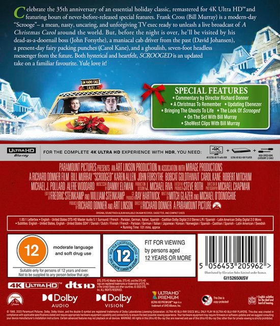 Scrooged - 4K UHD, Bill Murray | Dvd's | bol