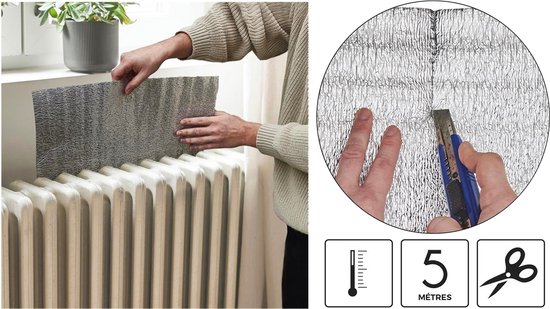 Naturn Living Radiatorfolie - 500 x 50 cm - Isolatiefolie - Radiator ...