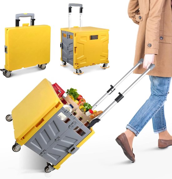 Opvouwbare winkelwagen, transportwagen, tot 50 kg, 50 L box ...