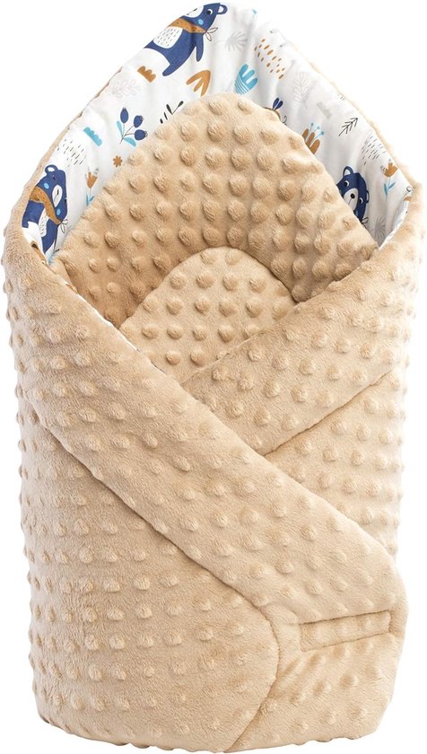 Inbakerdeken 100% katoen 75 x 75 cm Babykussen Dubbelzijdig Zacht Het ...