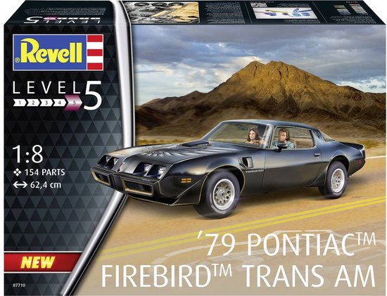 1:8 Revell 07710 Pontiac Firebird Trans Am Car Plastic Modelbouwpakket ...