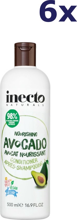 6x Inecto Naturals Avocado Conditioner 500ml | bol
