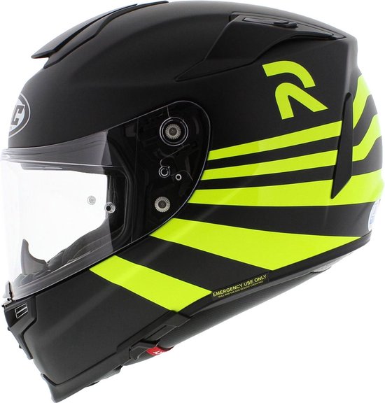 HJC RPHA 70 motorhelm Stipe mat zwart glans fluo geel M | bol