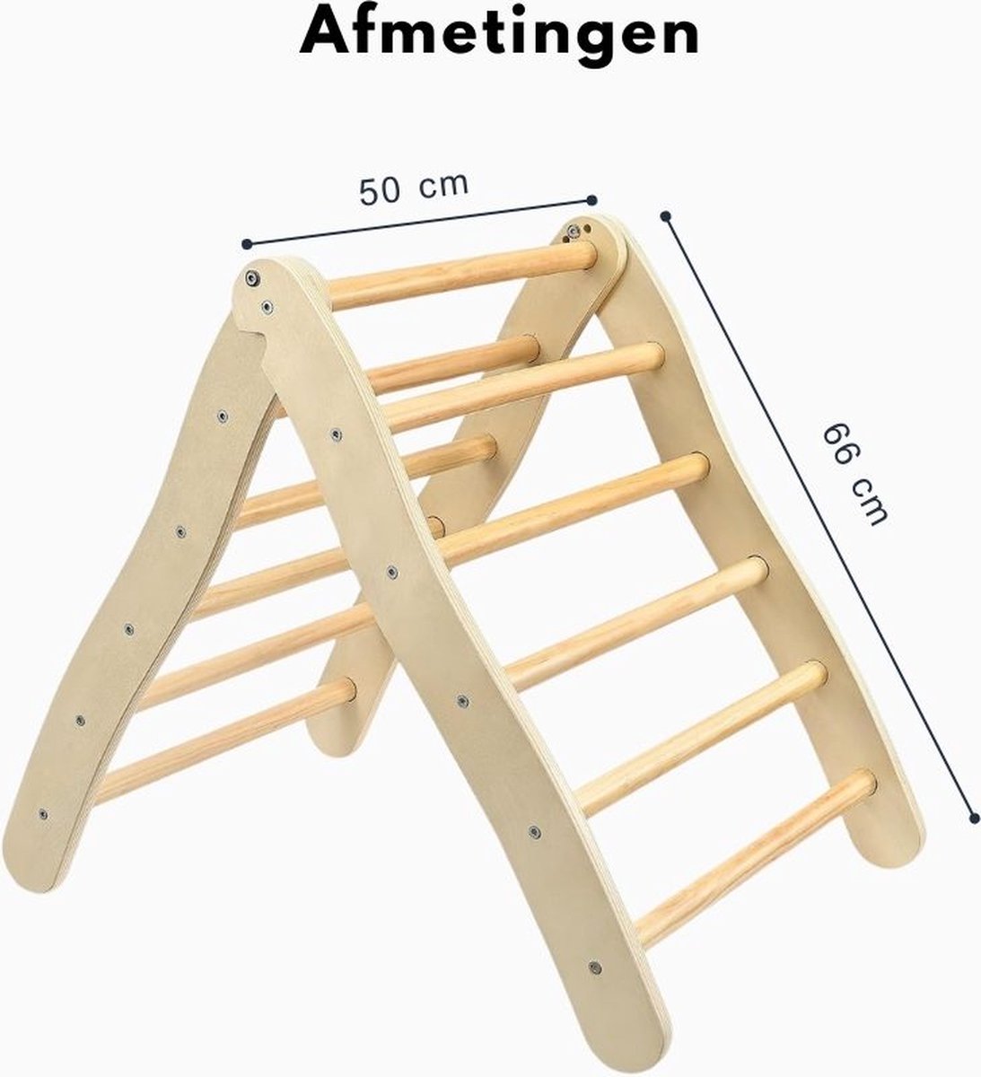Klimdriehoek Pikler - Indoor Klimdriehoek Voor Kinderen - Houten ...