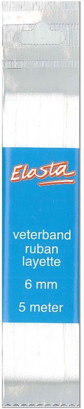 ELASTA VETERBAND 6MM WIT - 2 STUKS a 5 METER | bol