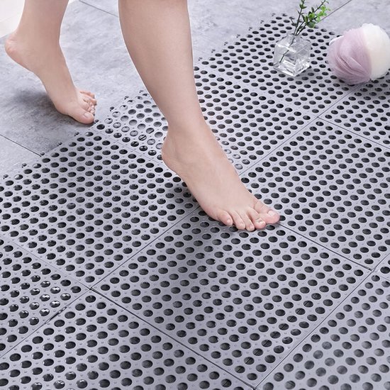 24 stuks douchematten, antislip, 30 x 30 cm, antislipmat, douche ...