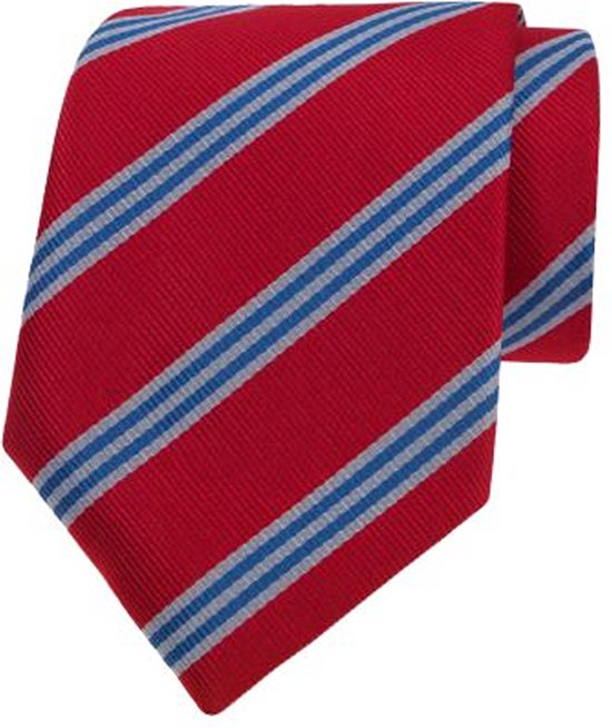 Rode stropdas met strepen | bol
