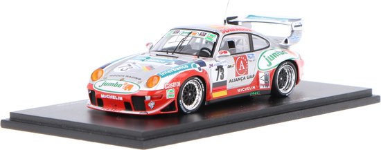 Het 1:43 gegoten model van de Porsche 993 GT2 3.6L Turbo Team Roock ...