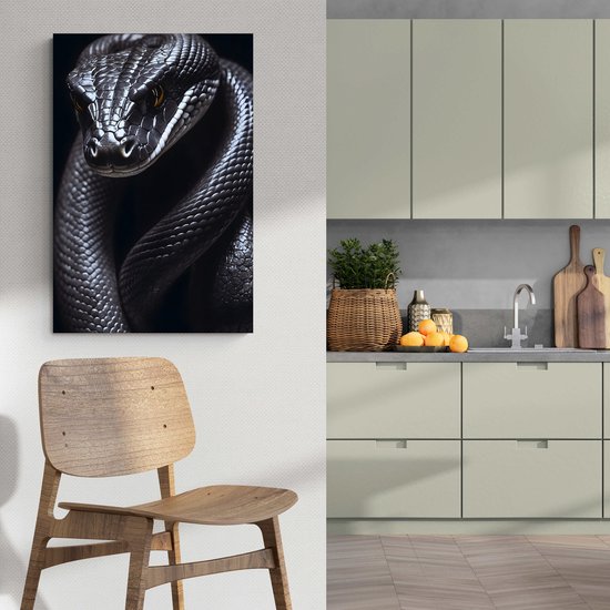 Python Poster | Slangenposter | Cobra | Anaconda | Zwart Wit Poster ...