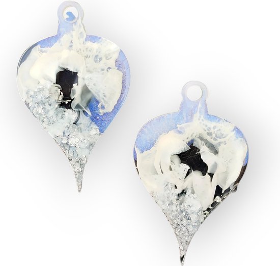 Resin Art JR: Unieke hoogwaardige kwaliteit epoxy kersthangers ...