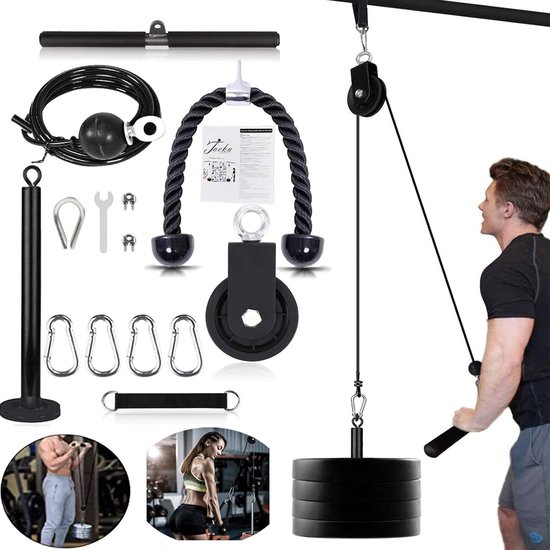 Kabel Katrol Fitness Systeem Toren - Onderarm Trainer - Triceps Touw ...