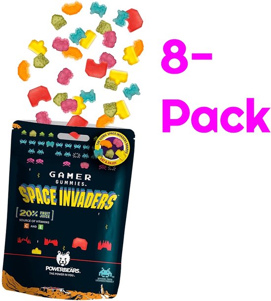 Space Invaders Candy 8x50gr - Game Candy - Trakteren - International ...