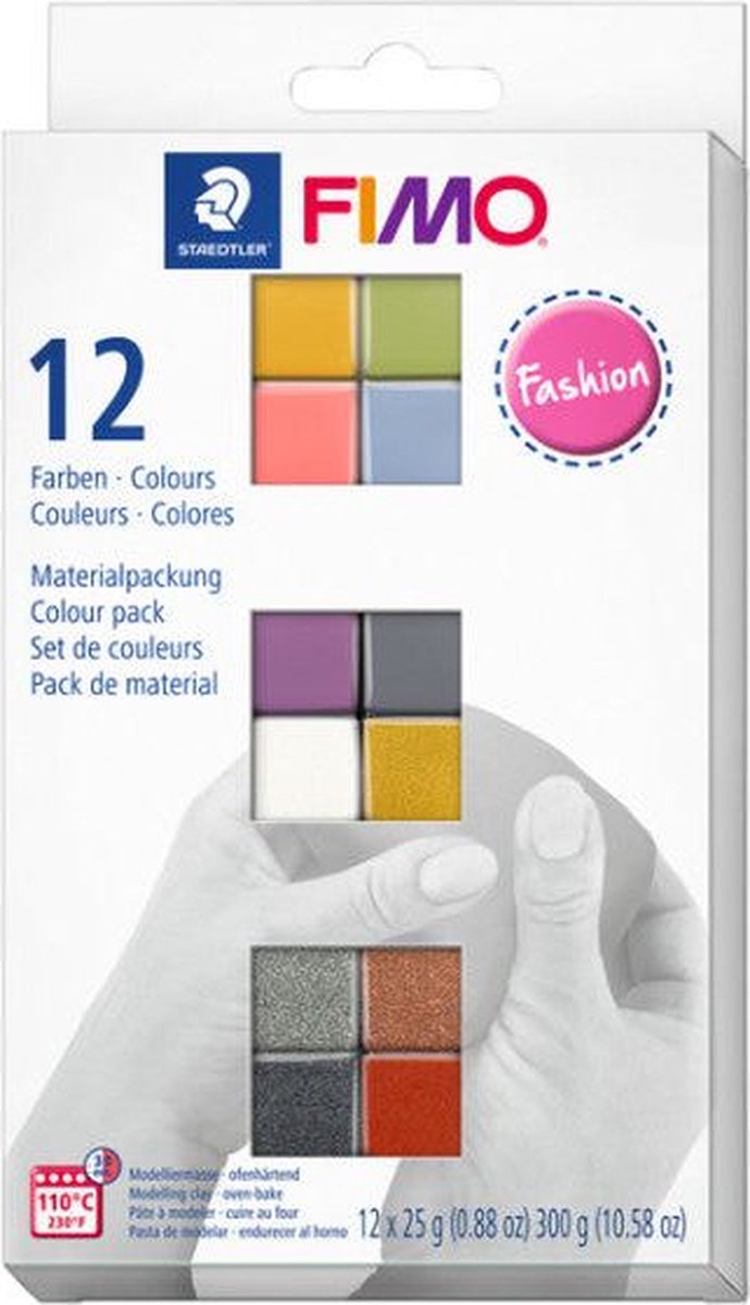 FIMO soft 8023 C - ovenhardende boetseerklei - colour pack - 12 st | bol