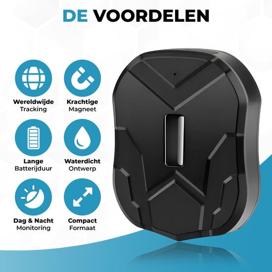 YE - GPS Tracker met App - voor Auto - Fiets - Koffer - 1440 uur ...
