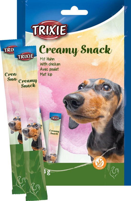 Trixie creamy snack - snack voor de hond - 10 x 14 gram - kip en tonijn ...