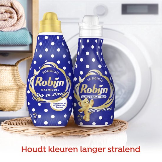 Robijn Wasverzachter Stip & Streep - 750 ml - Voordeelverpakking 6 ...