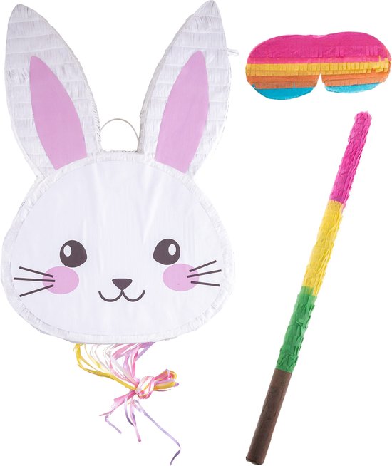 Funny Fashion Verjaardag Pinata Konijn/haas - 38 x 58 cm - papier - set ...