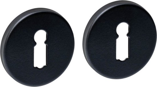 Intersteel Rozetten met sleutelgat mat zwart | bol