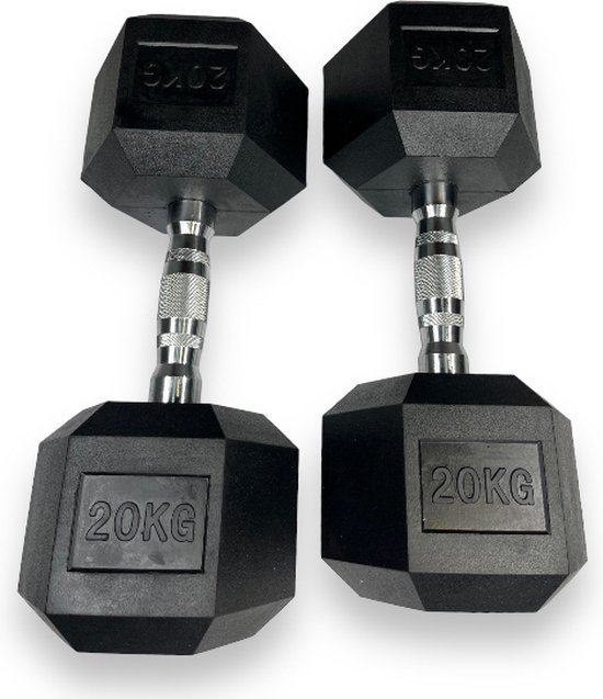 Padisport - Haltères Hex 20 Kg - Haltères hexagonaux - Poids Fitness 20 ...