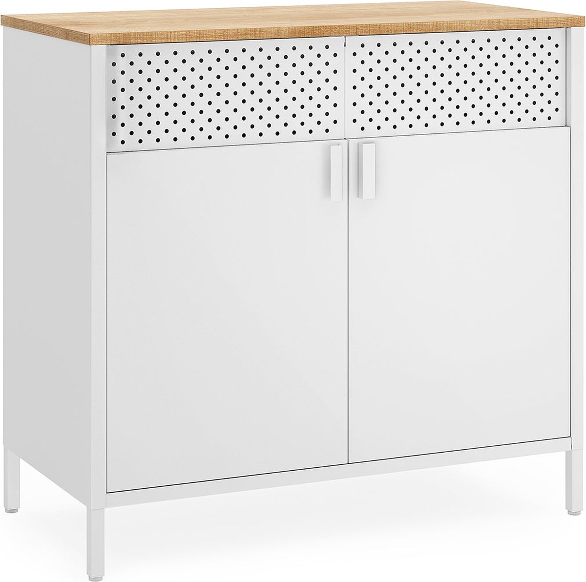 Stalen kast voor opslag met dubbele deur Opbergkast, metalen kast, met ...