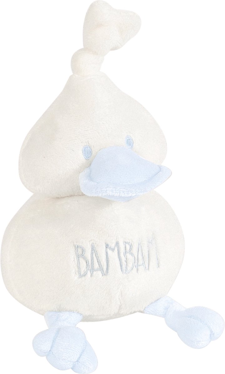 BamBam Knuffel Eend - Blauw - Baby knuffel | bol.