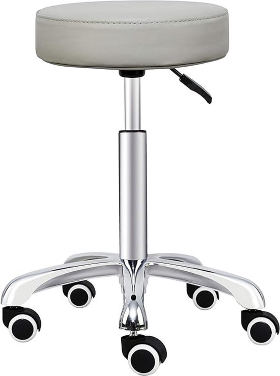 rolkruk - Roller Stool with Footrest Office Stools Height adjustable | bol